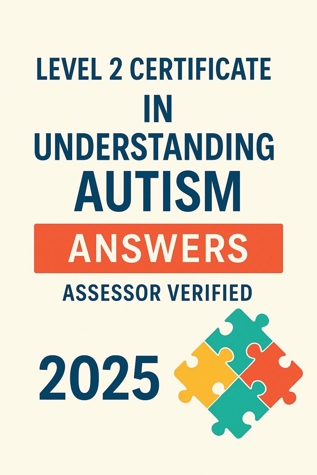 Autism Understanding Level 2 Certificate Answers Guide (2025 Edition ...