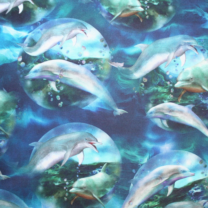 Dolphin Fabric - Etsy