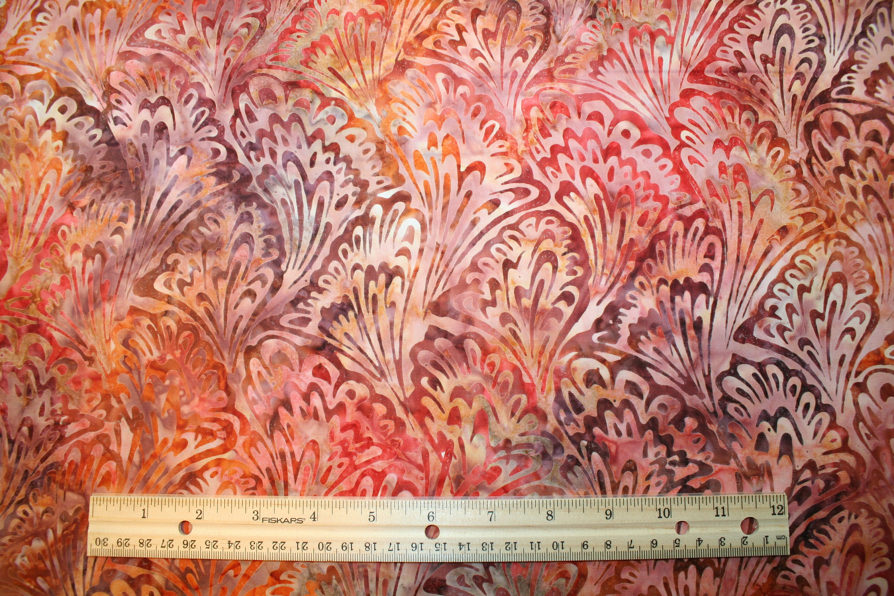 Gorgeous Coral Peach Batik ~ "portofino" Collection ~SORBET Color ~high ...