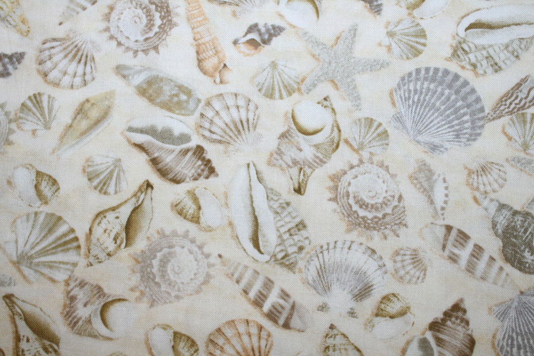 Timeless Treasure BEACH Collection ~ Wonderful Crab, Seashell and Ocean ...