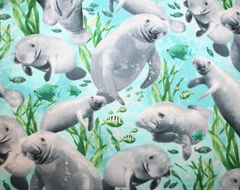 Manatee Fabric - Etsy