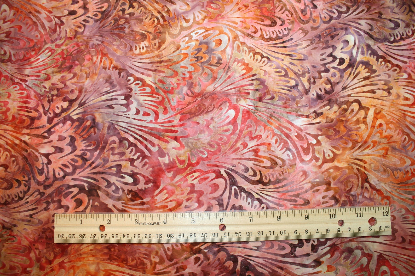 Gorgeous Coral Peach Batik ~ "portofino" Collection ~SORBET Color ~high ...