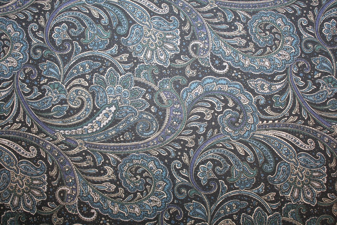 Kaufman paisley Prints Highly Detailed Paisley - Etsy