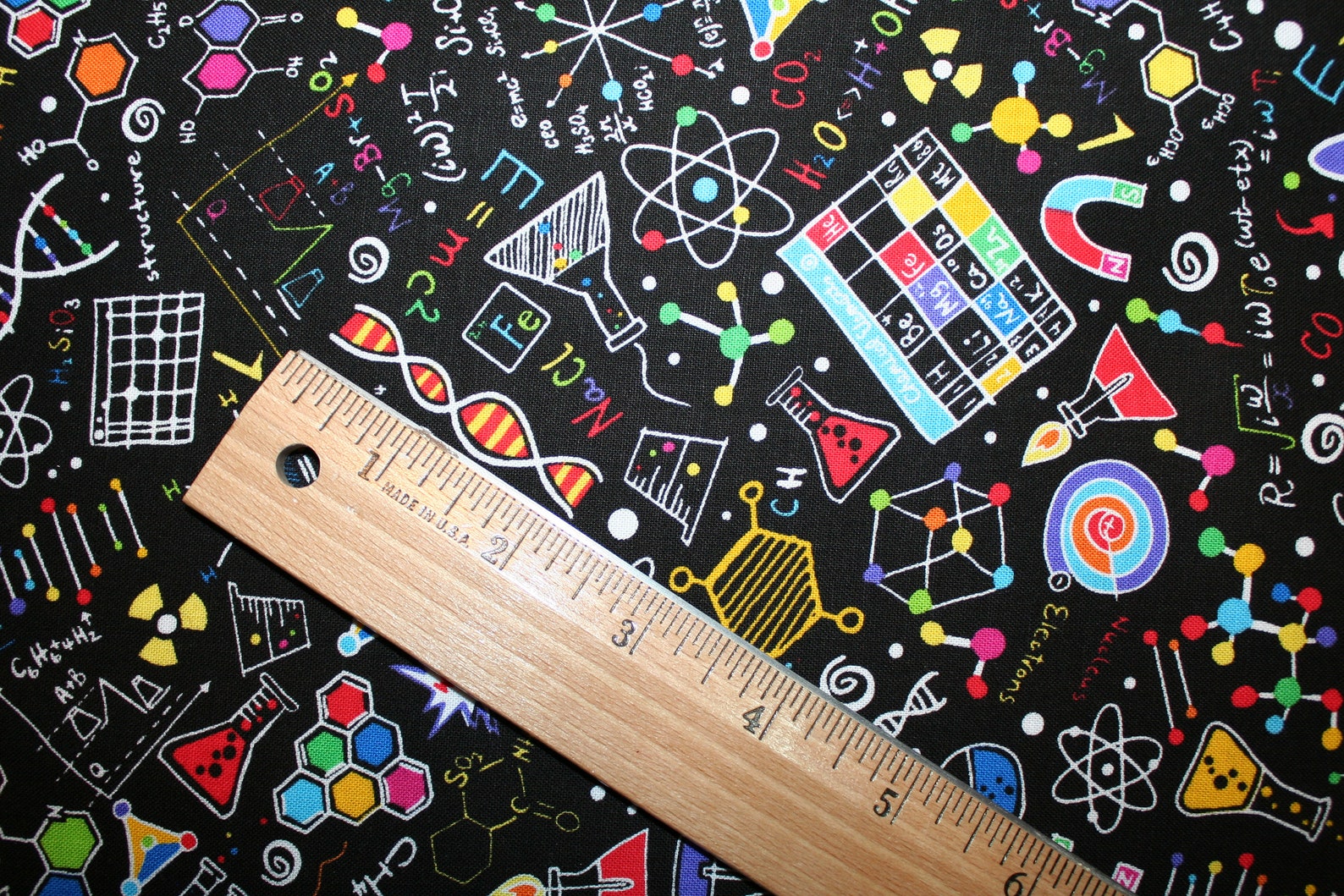 SCIENCE FABRIC Great Fabric for Your Science Teacher or - Etsy