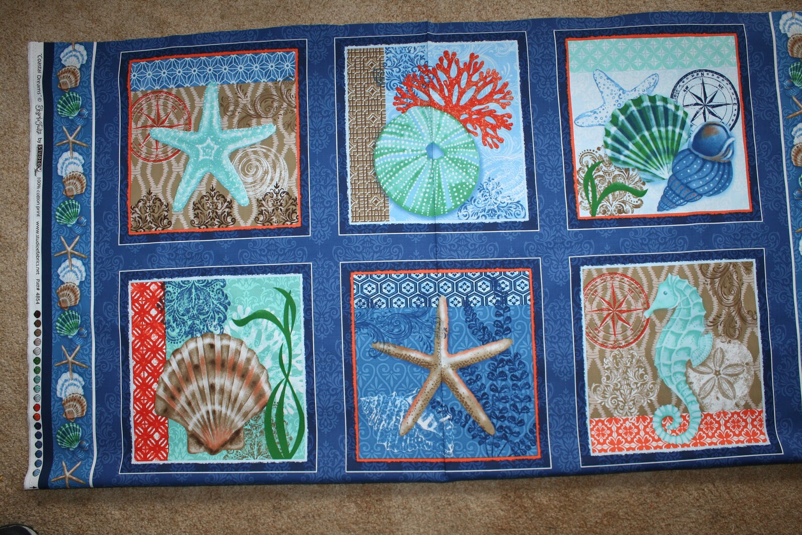 COASTAL DREAMS by Studio E Charming and Fun Beach Fabric | Etsy