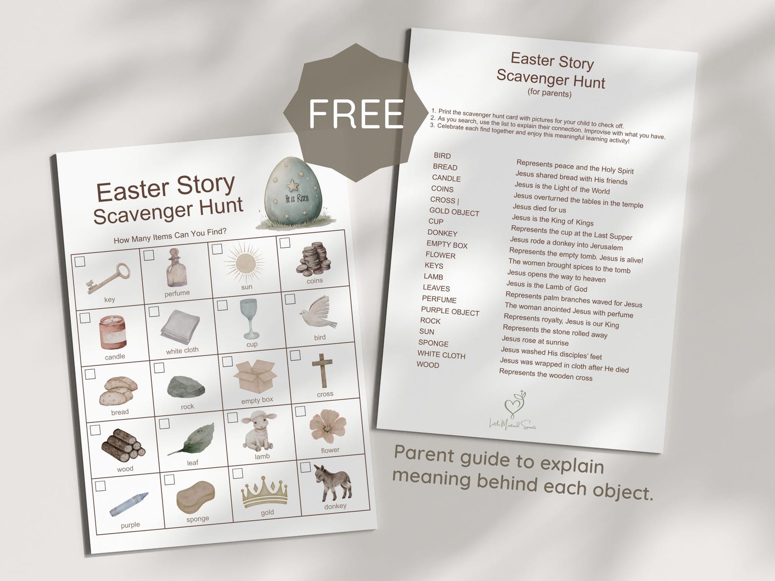 Easter Story for Toddlers | Holy Week Scripture Cards | Easter ...