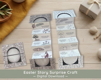 Holy Week Printable Easter Craft: Sunday School Activity, Christian ...