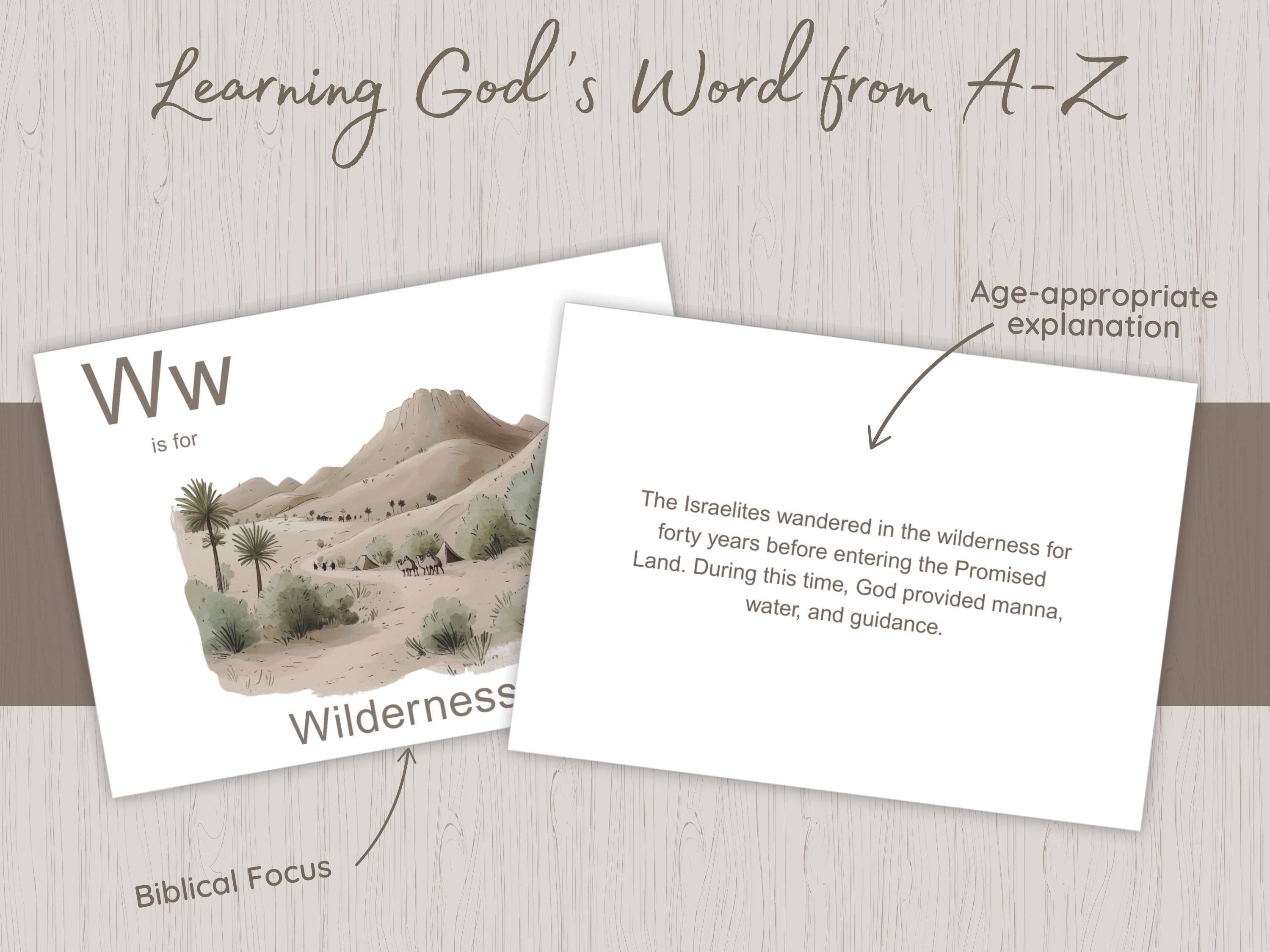 Biblical Alphabet Cards | Printable ABC Cards for Kid Bible Activity ...