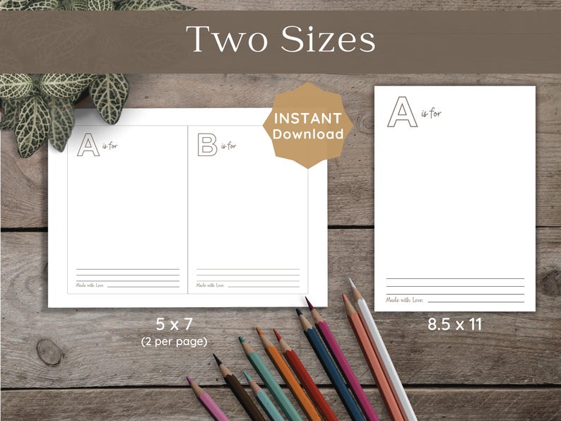 Babys First ABC Book Blank Baby Shower Game: Printable Alphabet ...