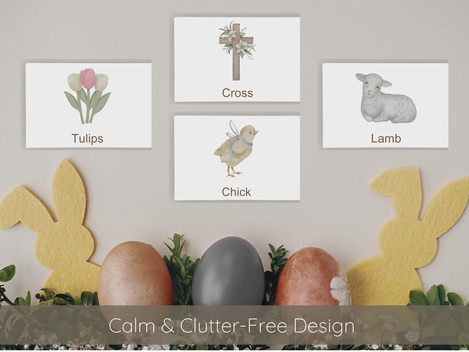 Easter Printable Flashcards for Toddlers | Watercolor Sensory Learning ...
