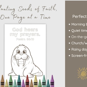 Preschool Christian Bible Verse Coloring Pages | Ocean Quiet Book ...