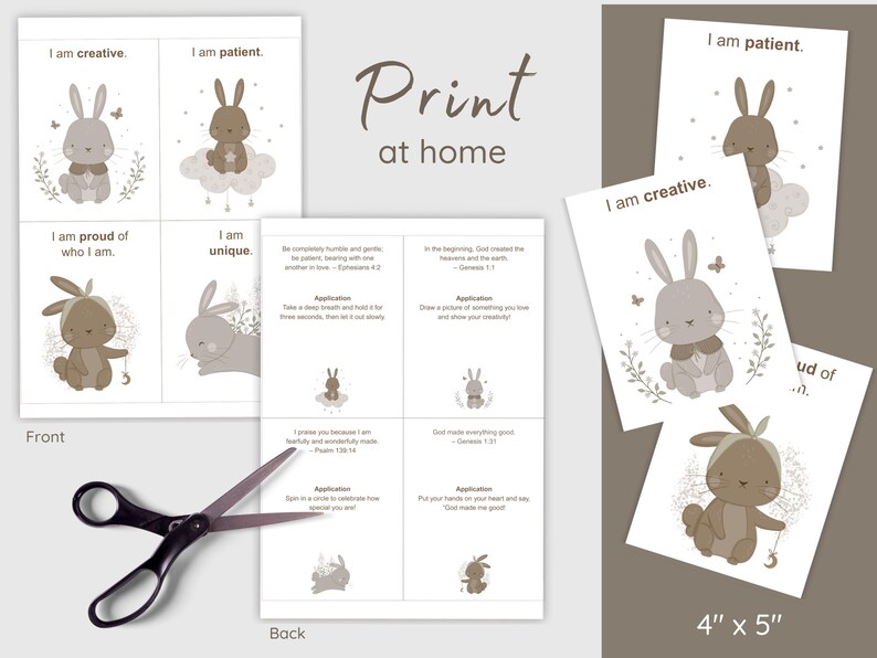 Christian Affirmation Cards for Kids | Scripture Flashcards | Printable ...