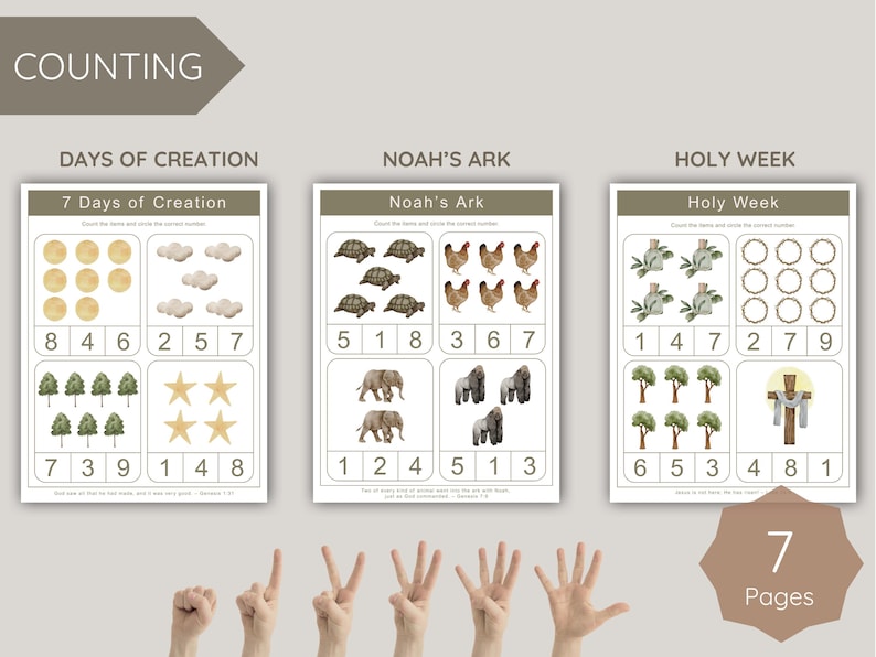Christian Morning Menu, Printable Preschool Homeschool Busy Book ...