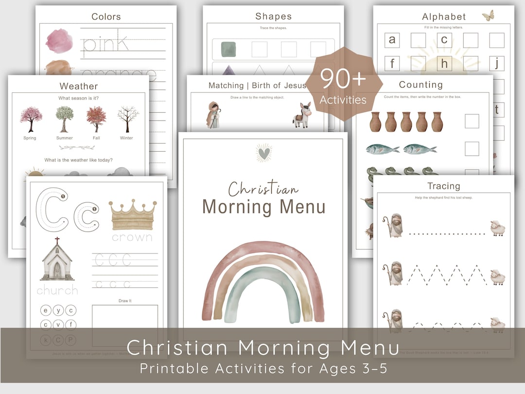 Christian Toddler Busy Book Preschool Curriculum | Montessori ...