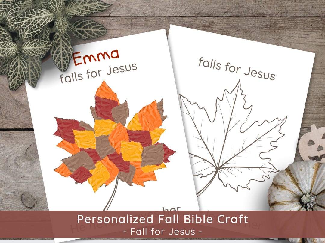 Preschool Fall Craft for Sunday School: Fall for Jesus Christian ...