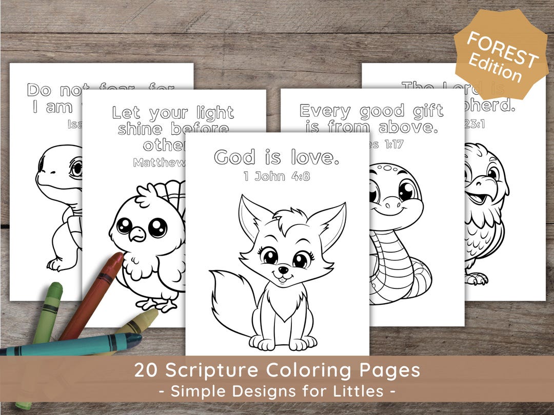 Sunday School Bible Verse Coloring Pages: Christian Homeschool ...