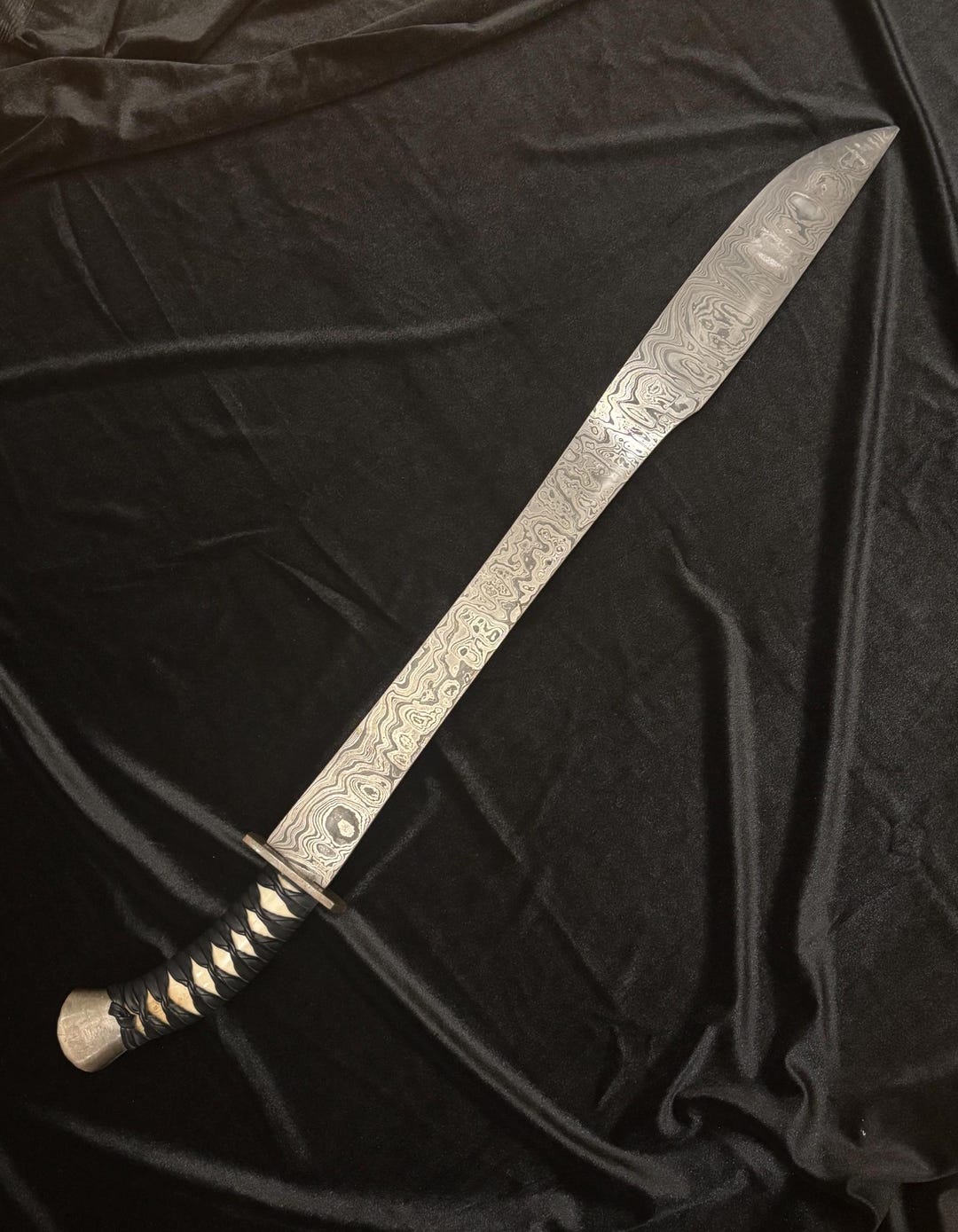 Meteorite Damascus Chinese Dao (sword) - Etsy