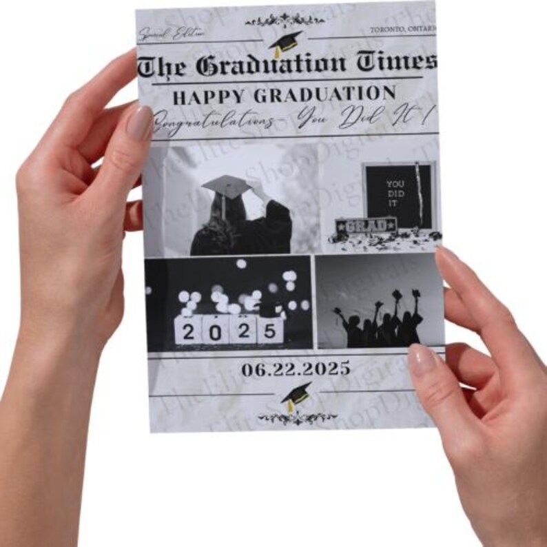 Editable Graduation Newspaper Template, the Graduation Times Newspaper ...