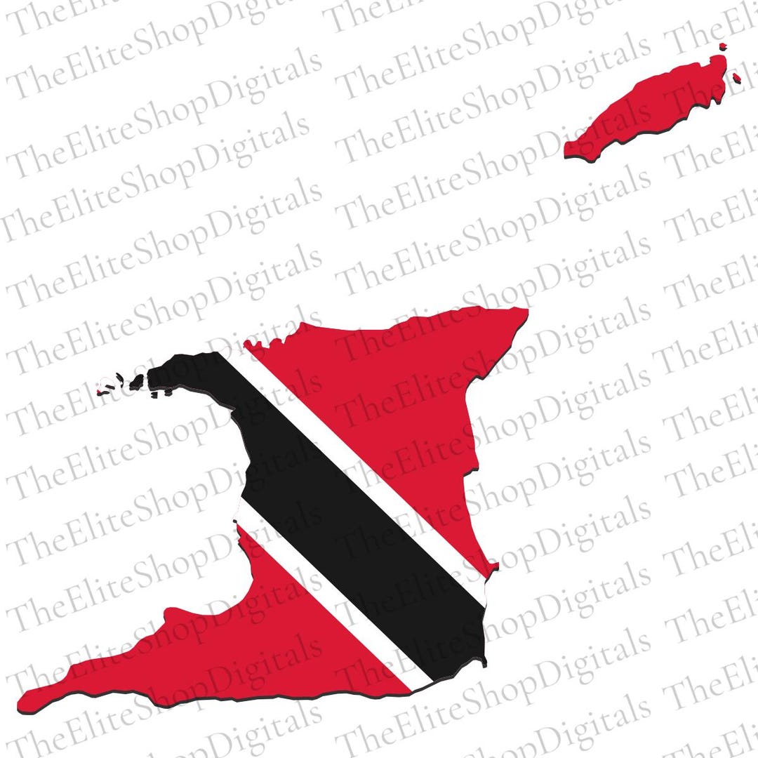 Trinidad Map Digital Download, Trinidad Map Svg, Pdf, Png, Jpg File ...