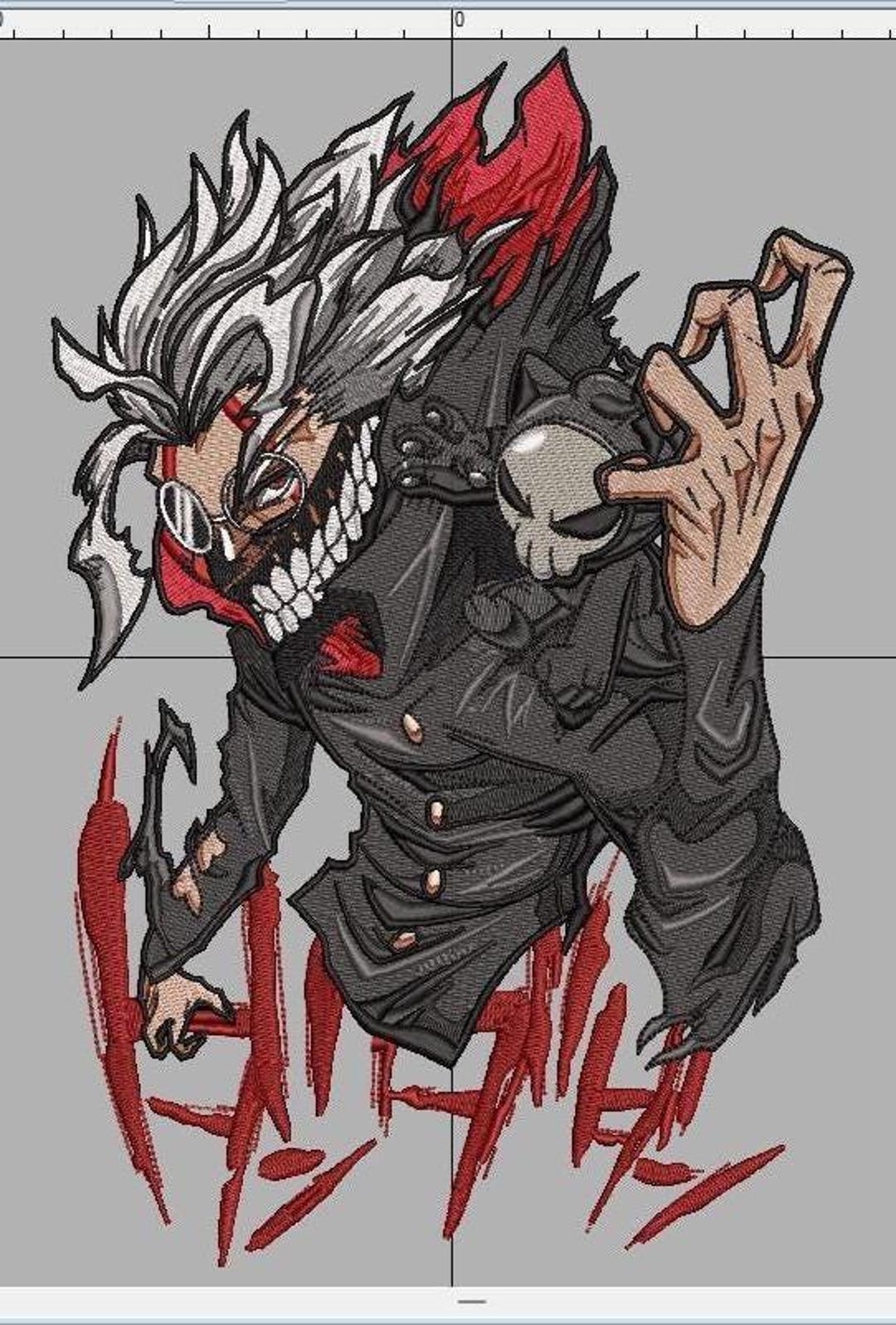 Okarun Embroidery Design - Etsy