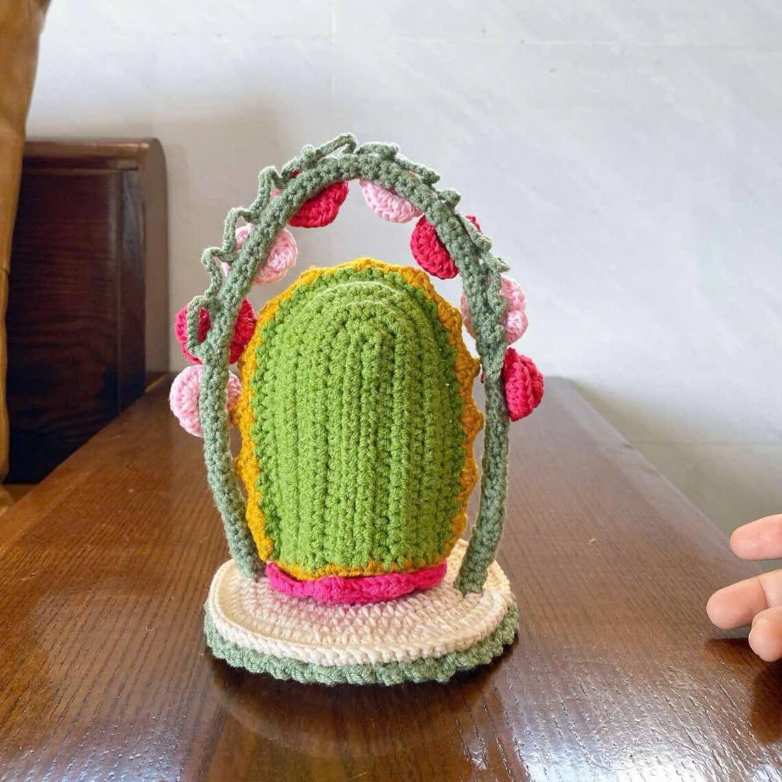 Handmade Crochet Virgin of Guadalupe Statue | 24 Cm Religious Gift ...