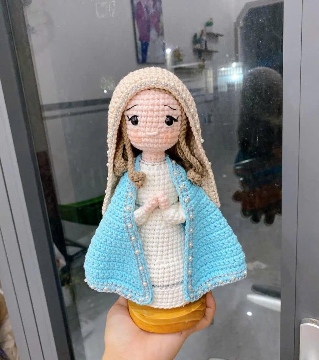 Handmade Crochet Virgin Mary Doll – Catholic Religious Gift - Etsy
