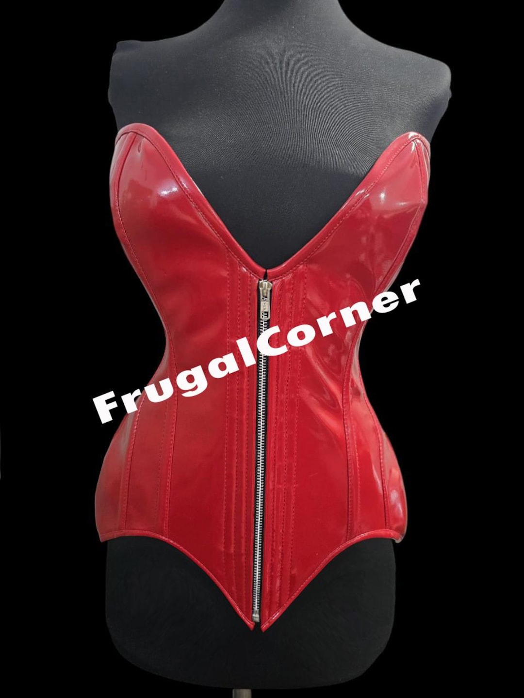 Heavy Duty Steel Boned PVC Corset: Hourglass Waist Trainer - Etsy