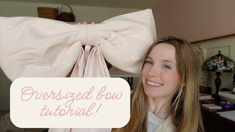 Oversized Bow Sewing Tutorial - Step-by-step Instructions With a Video ...
