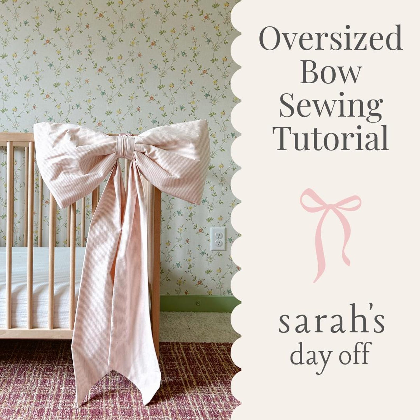 Oversized Bow Sewing Tutorial - Step-by-step Instructions With a Video ...