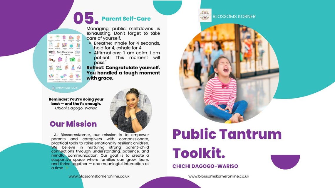 Public Tantrum Toolkit | Printable Calm-down Strategies for Kids ...