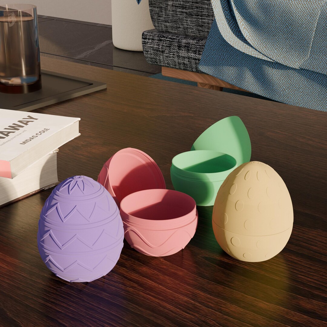 3d-printed Easter Egg Container, Easter Egg Container, Egg Container ...