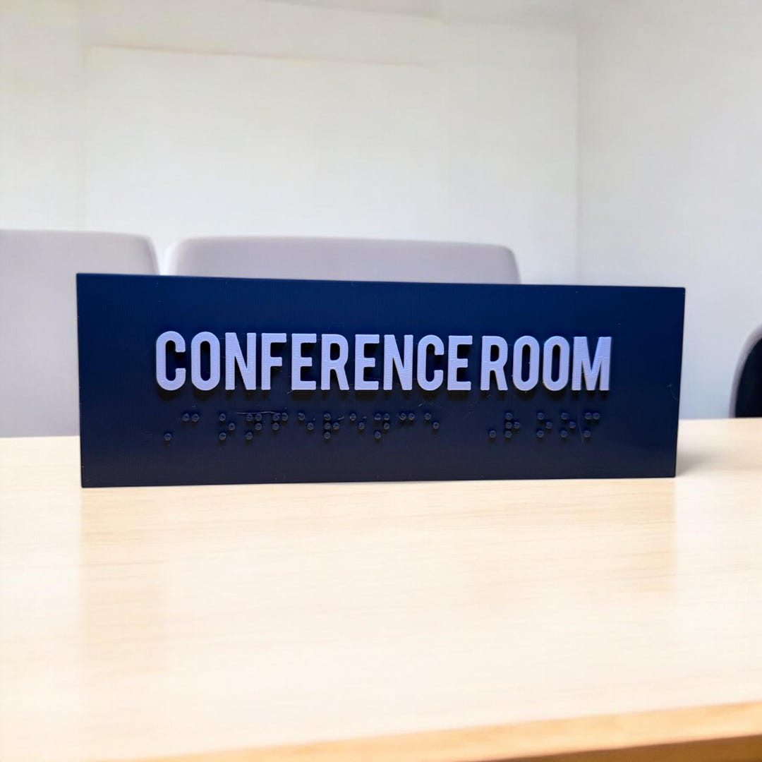 Name Sign With Braille for Rooms Customizable - 3D Printed Multi-color ...