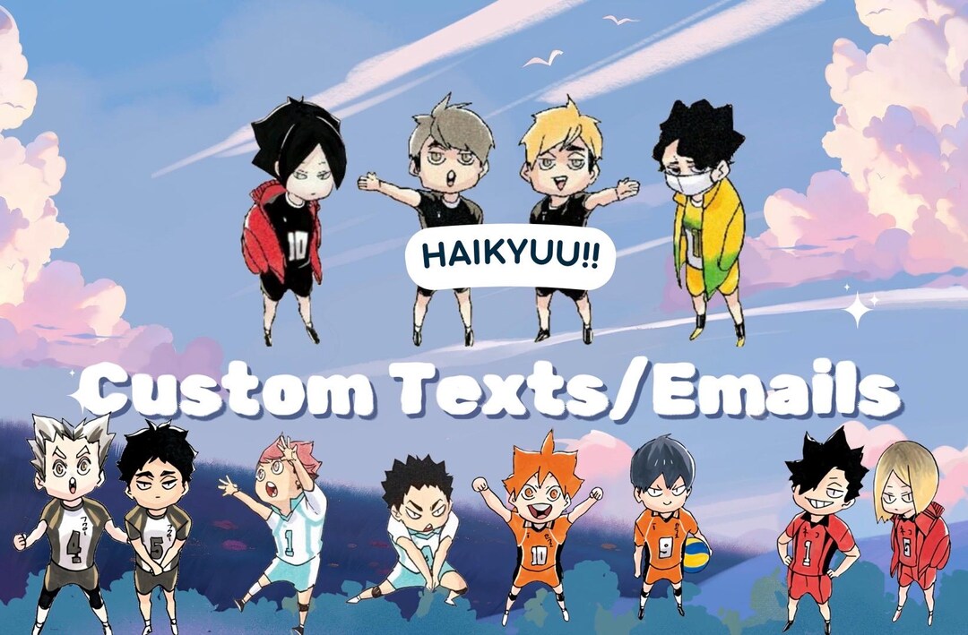 Haikyuu!! Custom Texts & Emails - Etsy