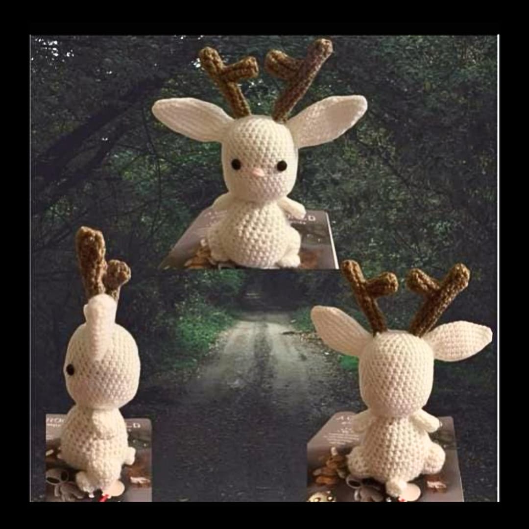 Crochet Jackalope Plush – Mystical Woodland Creature Collectible - Etsy