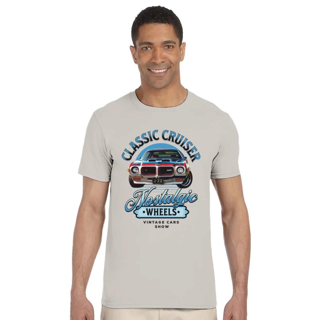 1970 AMC Rebel Machine T-shirt – Classic Muscle Car Tee – the Patriotic ...
