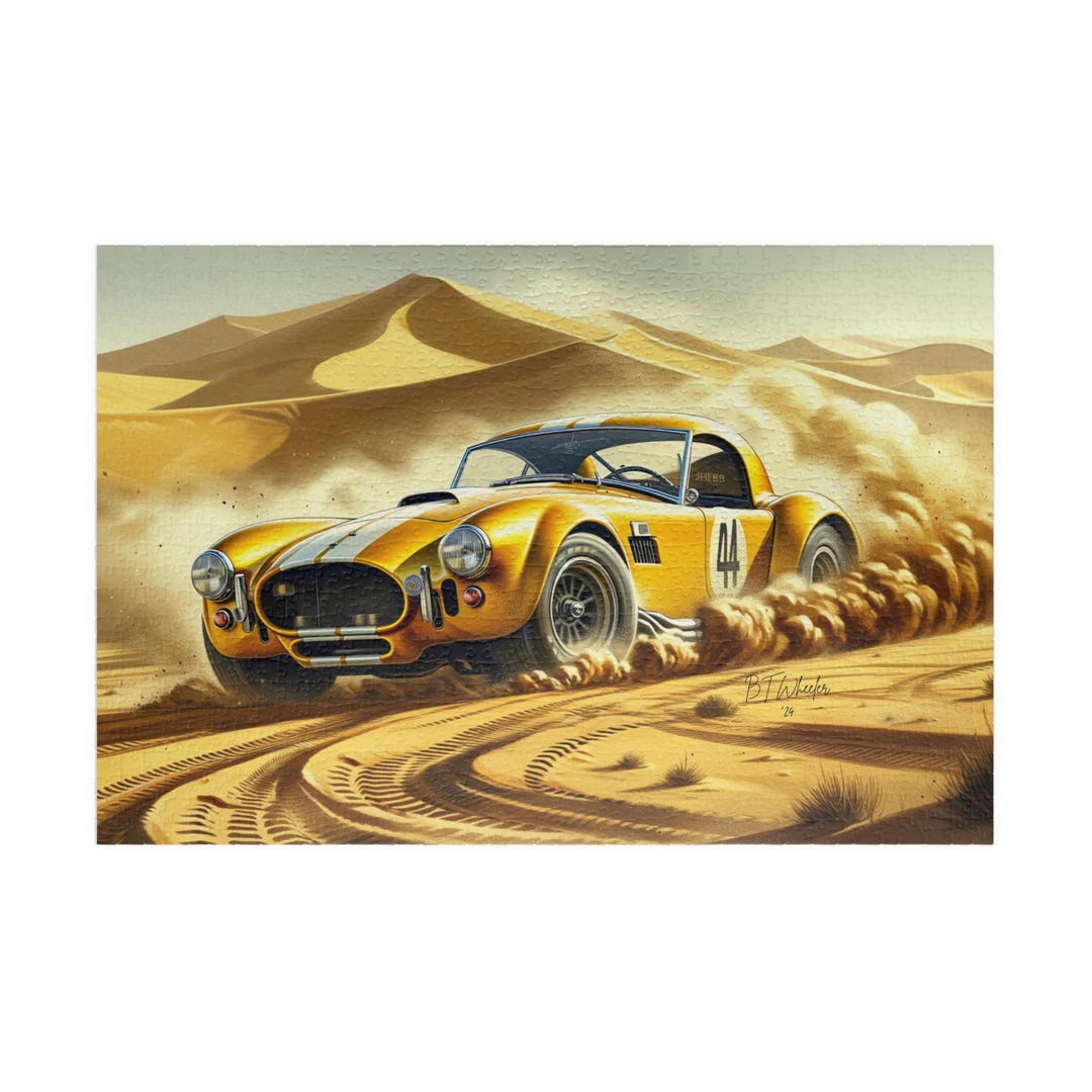 1966 Shelby Cobra Desert Rally Puzzle – Classic Muscle Car Art - Etsy
