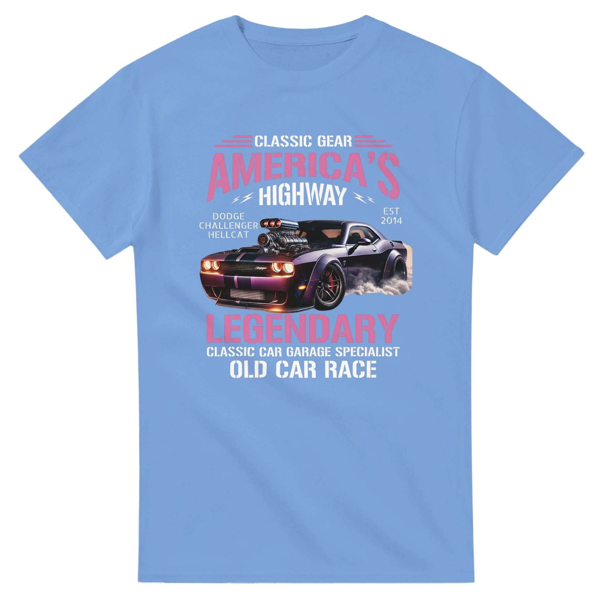 2014 Dodge Challenger Hellcat T-shirt - Hellephant Muscle Car Tee ...