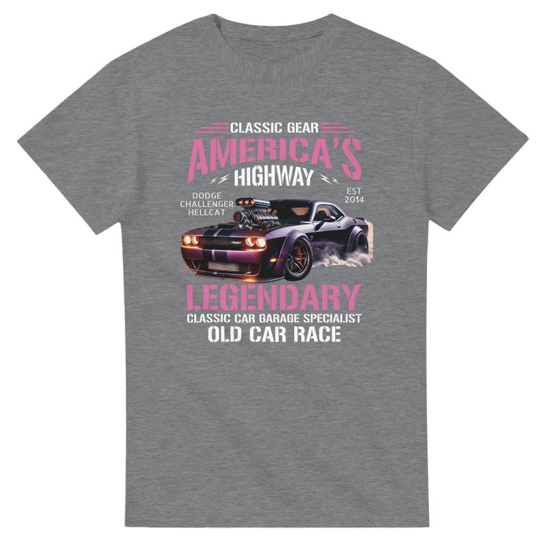 2014 Dodge Challenger Hellcat T-shirt - Hellephant Muscle Car Tee ...