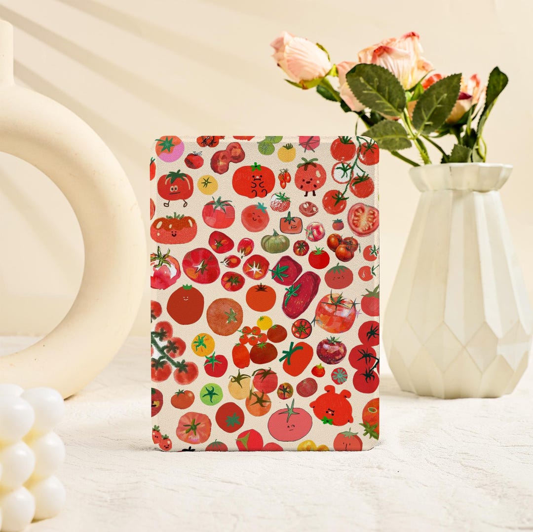 Cute Cartoon Tomato Kindle Case Kindle Paperwhite Case Kindle 12th/10th ...