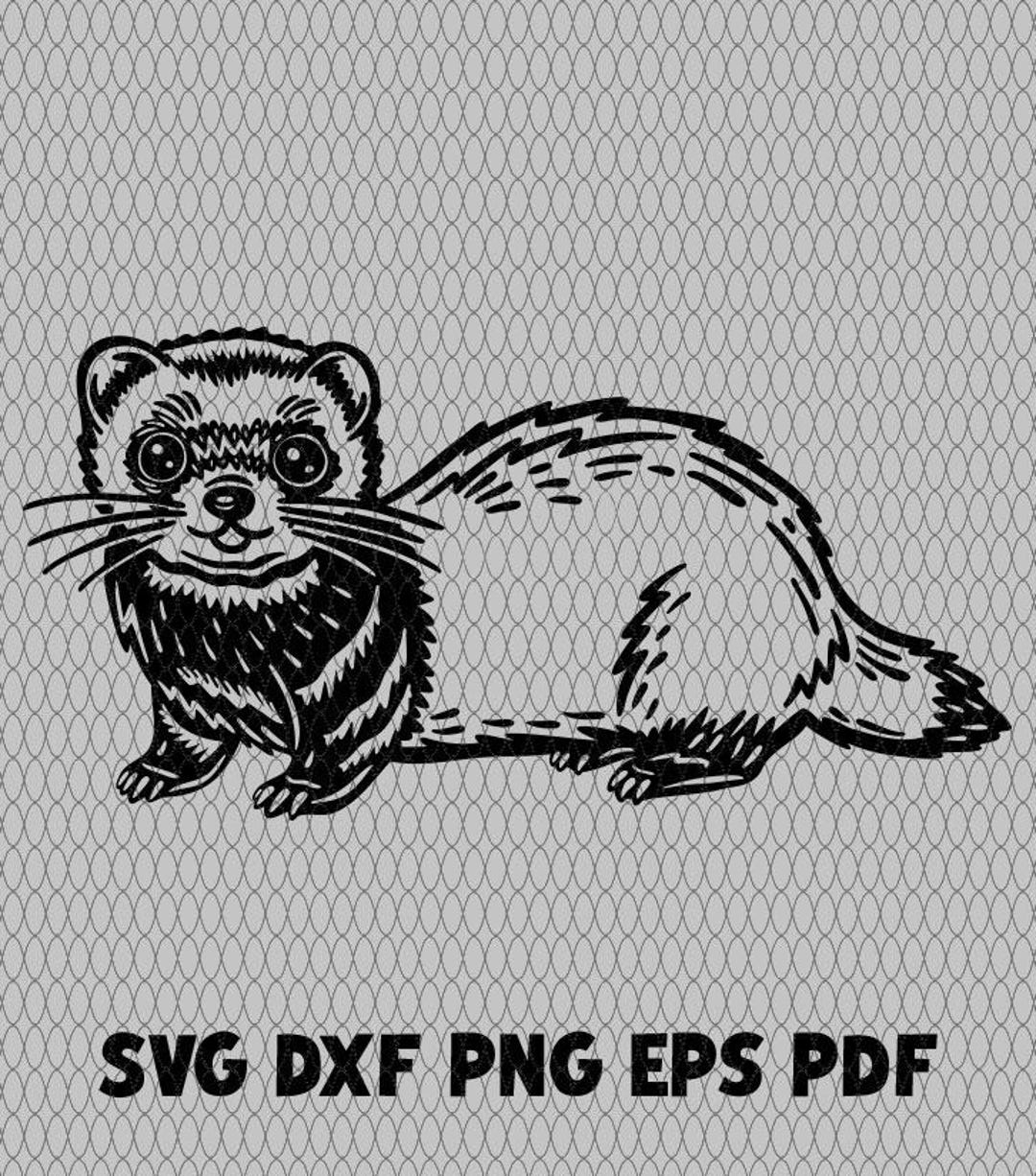 Ferret Kawaii Mustelidae | Svg Png Dxf Eps Pdf | Vector Graphic Cricut ...