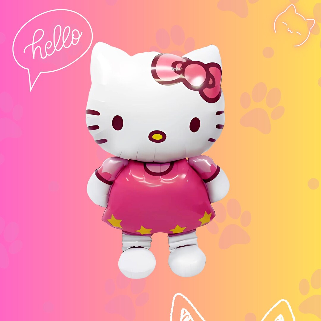 Extra Large Hello Kitty Balloon: 40" Birthday Party Decoration - Etsy