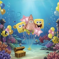 Spongebob Supershape Foil Birthday Party Balloon Set - Etsy