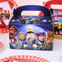 Roblox Favor Box, Roblox Birthday, Game Party Bags, Roblox Gable Bags ...