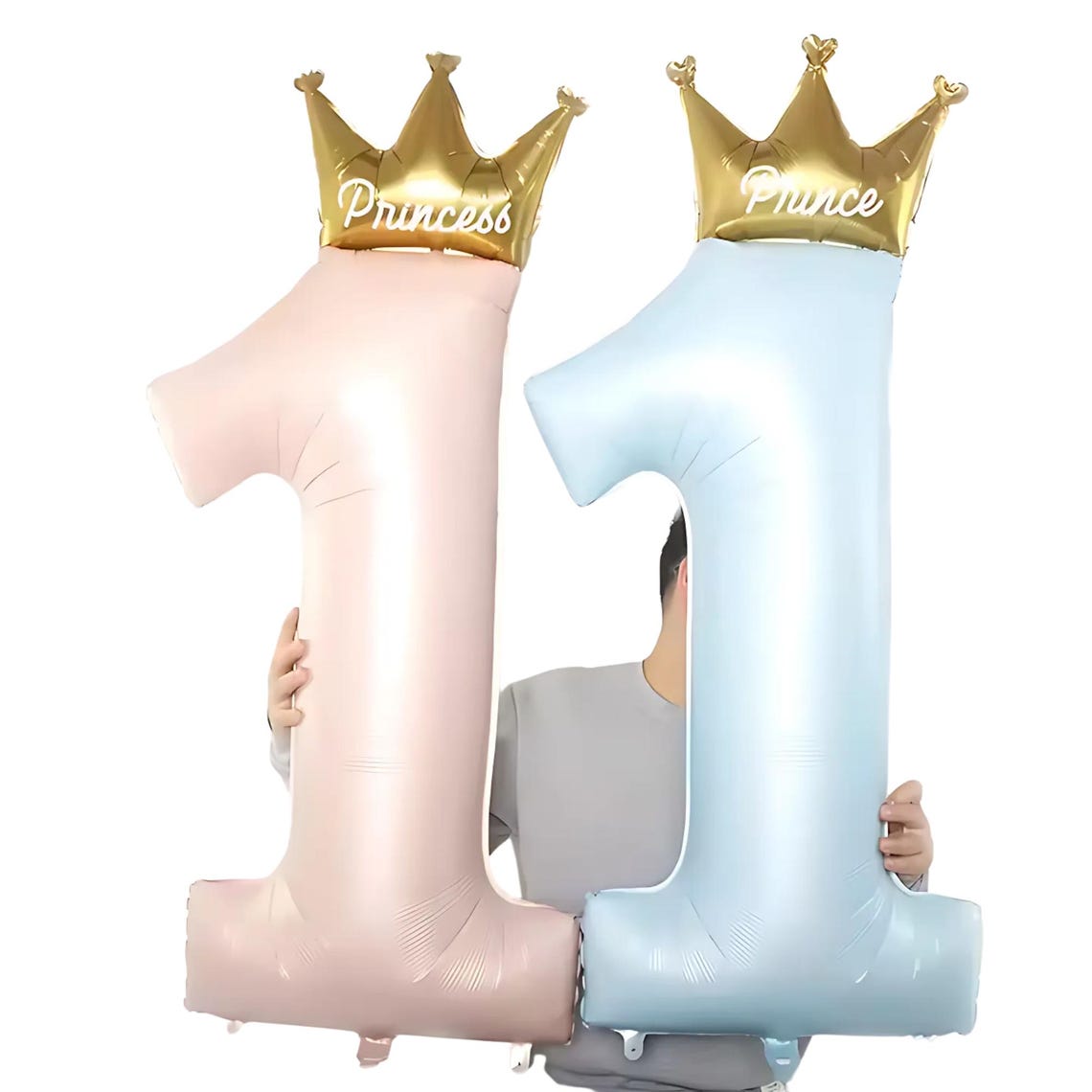 First Birthday Party Balloon Kit – 29 Pieces in Blue, Gold, White ...