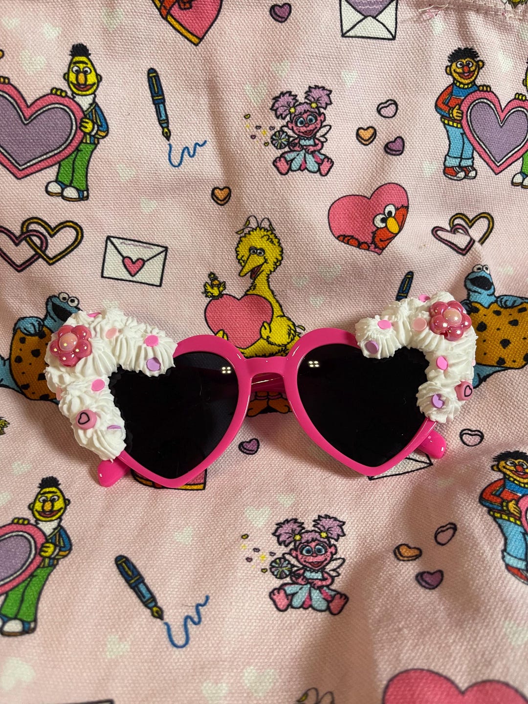 Fake Cake Sunglasses - Pink Flower - Etsy