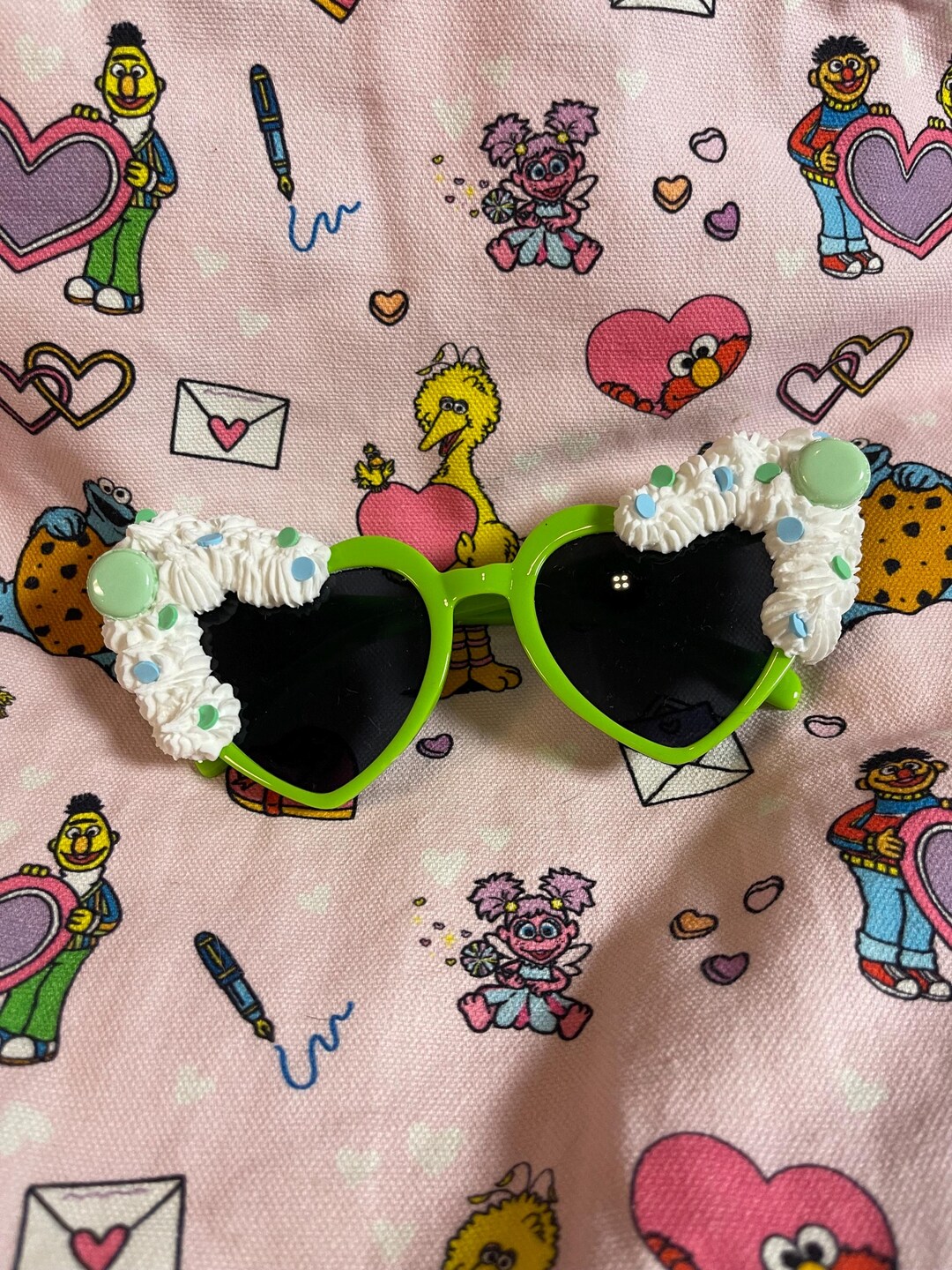 Fake Cake Sunglasses - Green Macaron - Etsy