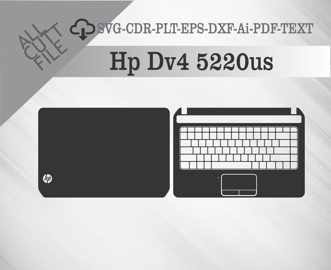 Hp Dv4 5220us Skin Vector Templete File Skin Die Cut Layout - Etsy