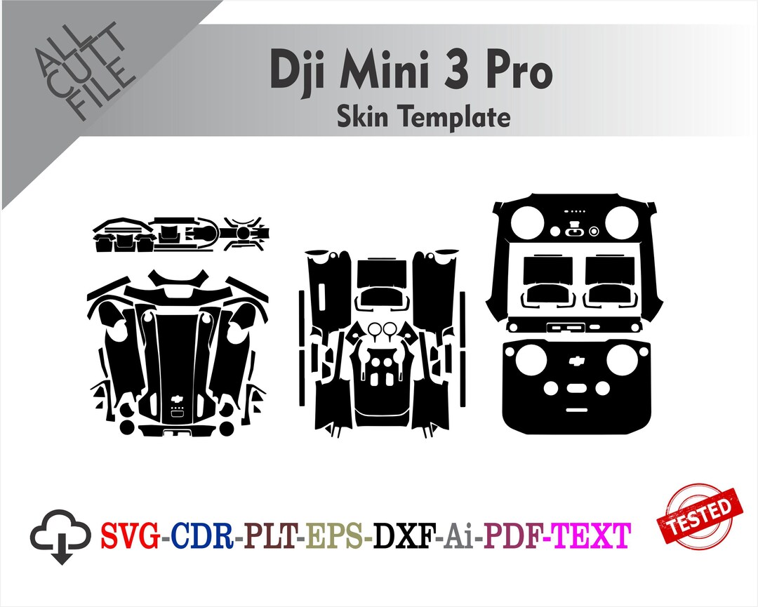 Dji Mini 3 Pro Skin Vector Templete File Skin Die Cut Layou - Etsy