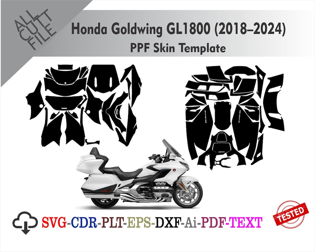 Honda Goldwing GL1800 (2018–2024) Skin Vector Templete File Skin Die ...