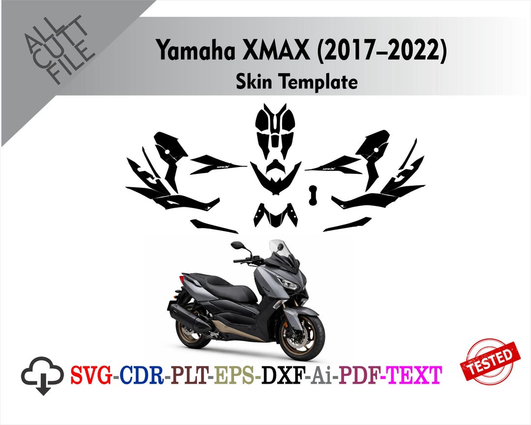 Yamaha XMAX (2017–2022) Skin Template Vector - Etsy